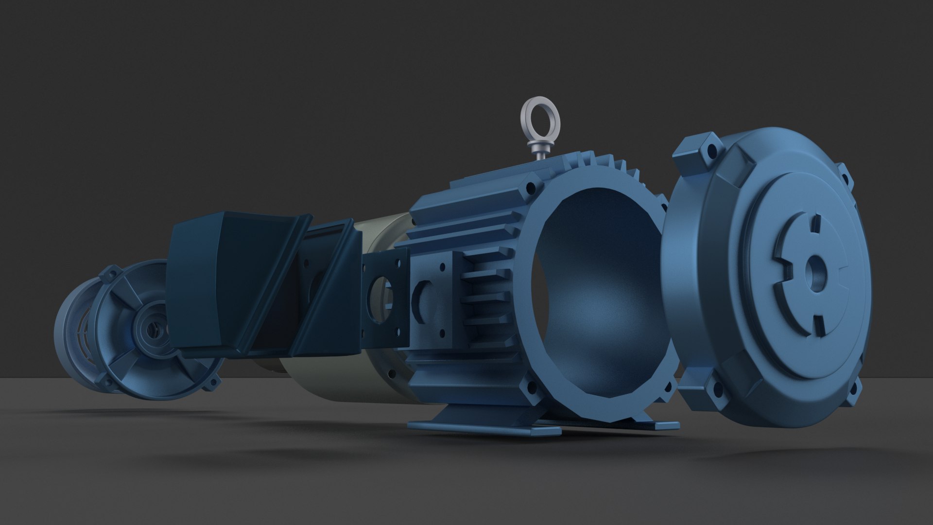 3D Electric Motor Model - TurboSquid 1648507