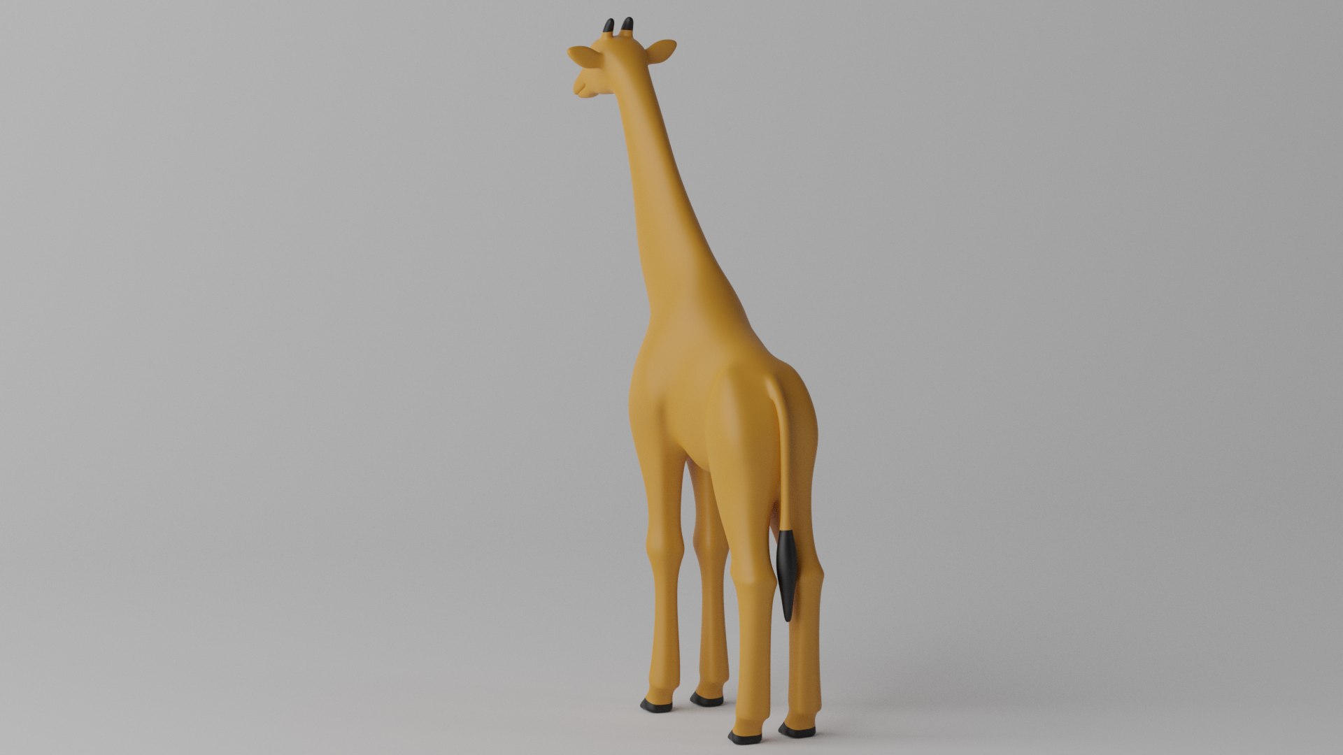 3D Cartoon Cute Giraffe Model - TurboSquid 2104003