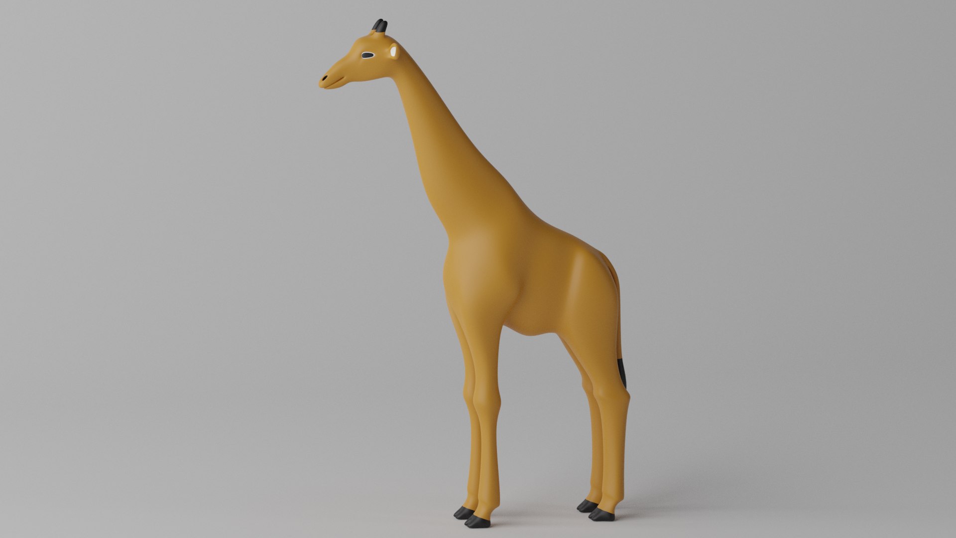 3D Cartoon Cute Giraffe Model - TurboSquid 2104003