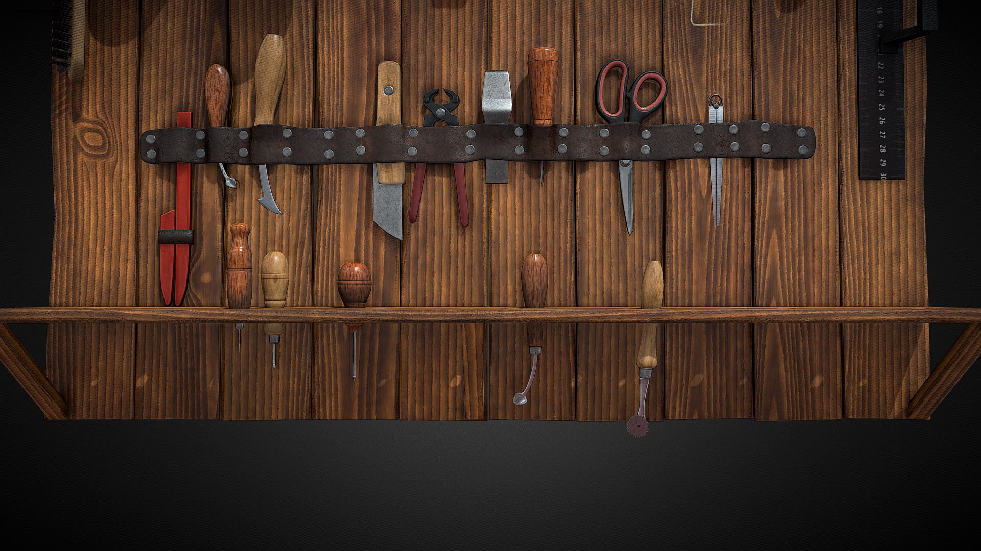 Workbench Game Asset -Low Poly 3D - TurboSquid 1894348