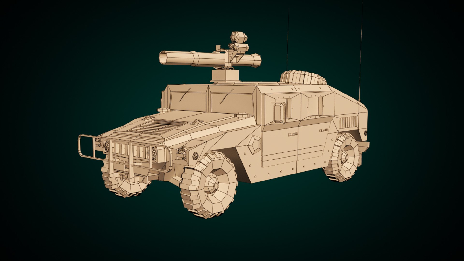 3D model humvee - TurboSquid 1423027