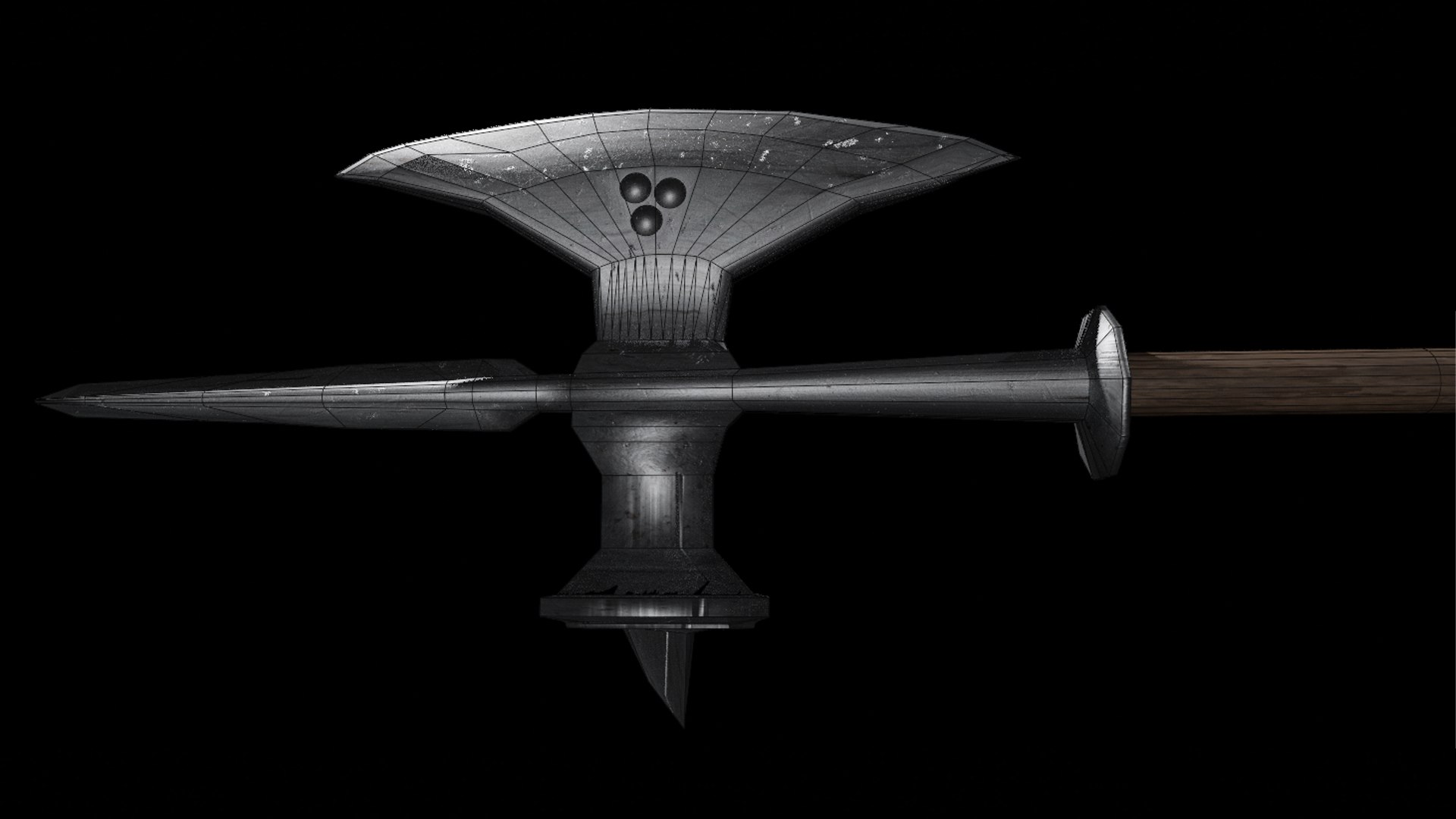 3D Poleaxe Model - TurboSquid 1742134