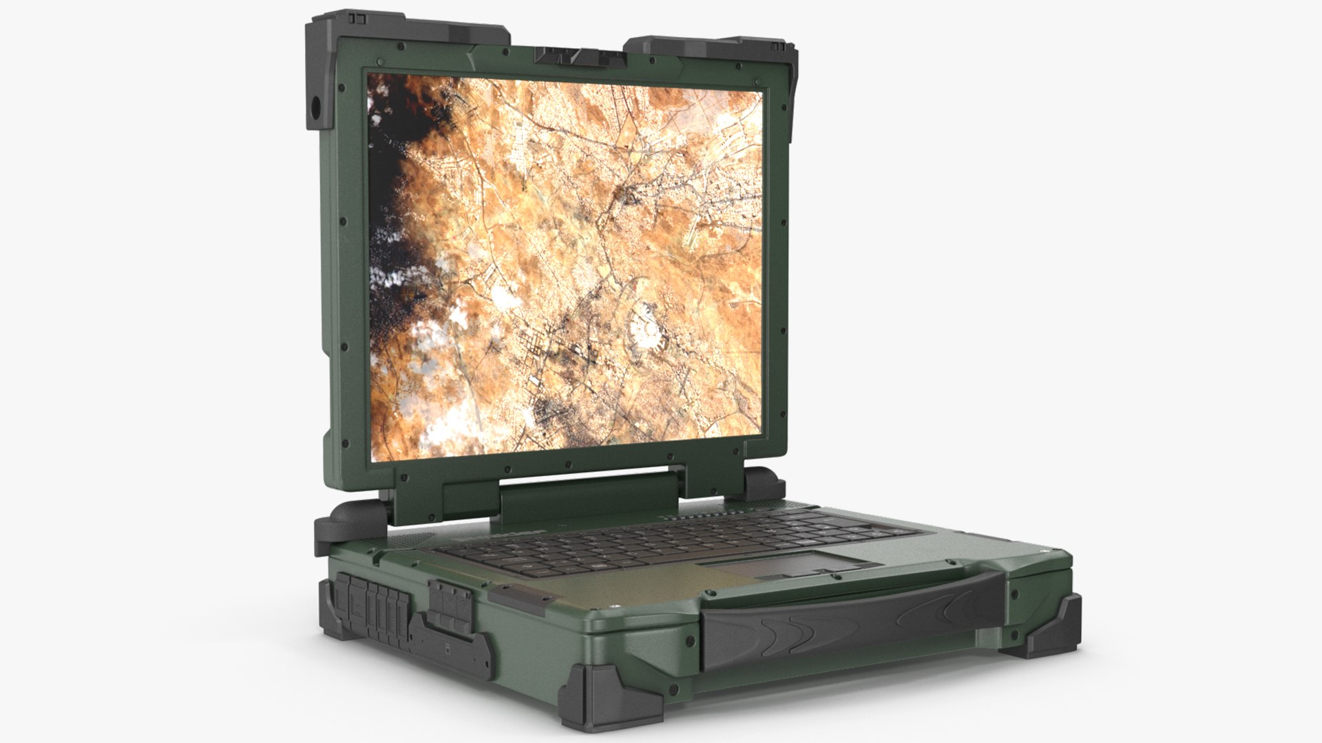 Rocky RK12 Army Laptop 3D model - TurboSquid 1941680