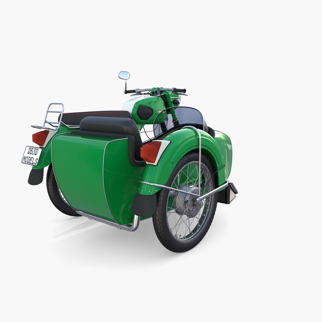Mobra 50 W Sidecar Green 3D Model - TurboSquid 1835143