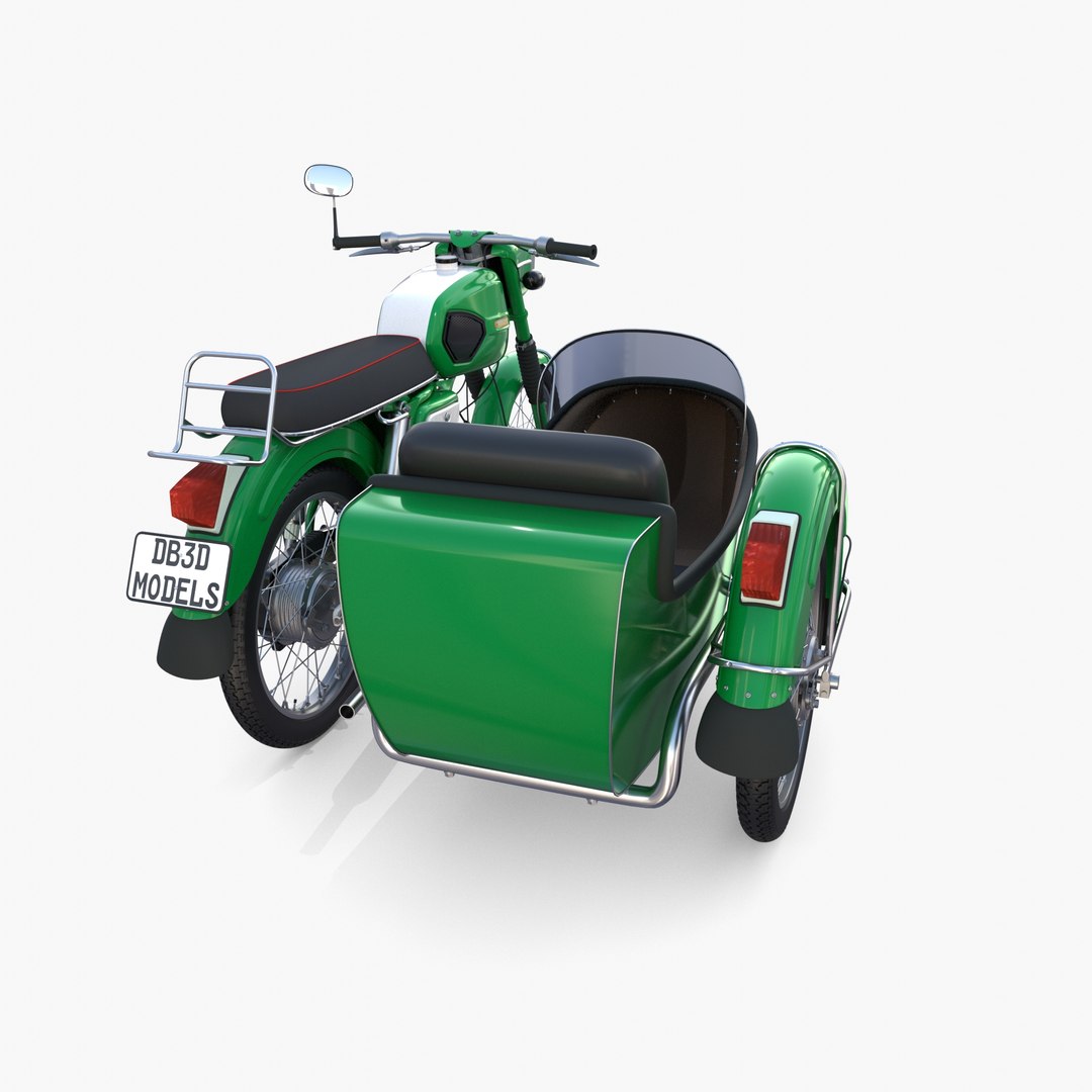 Mobra 50 W Sidecar Green 3D Model - TurboSquid 1835143