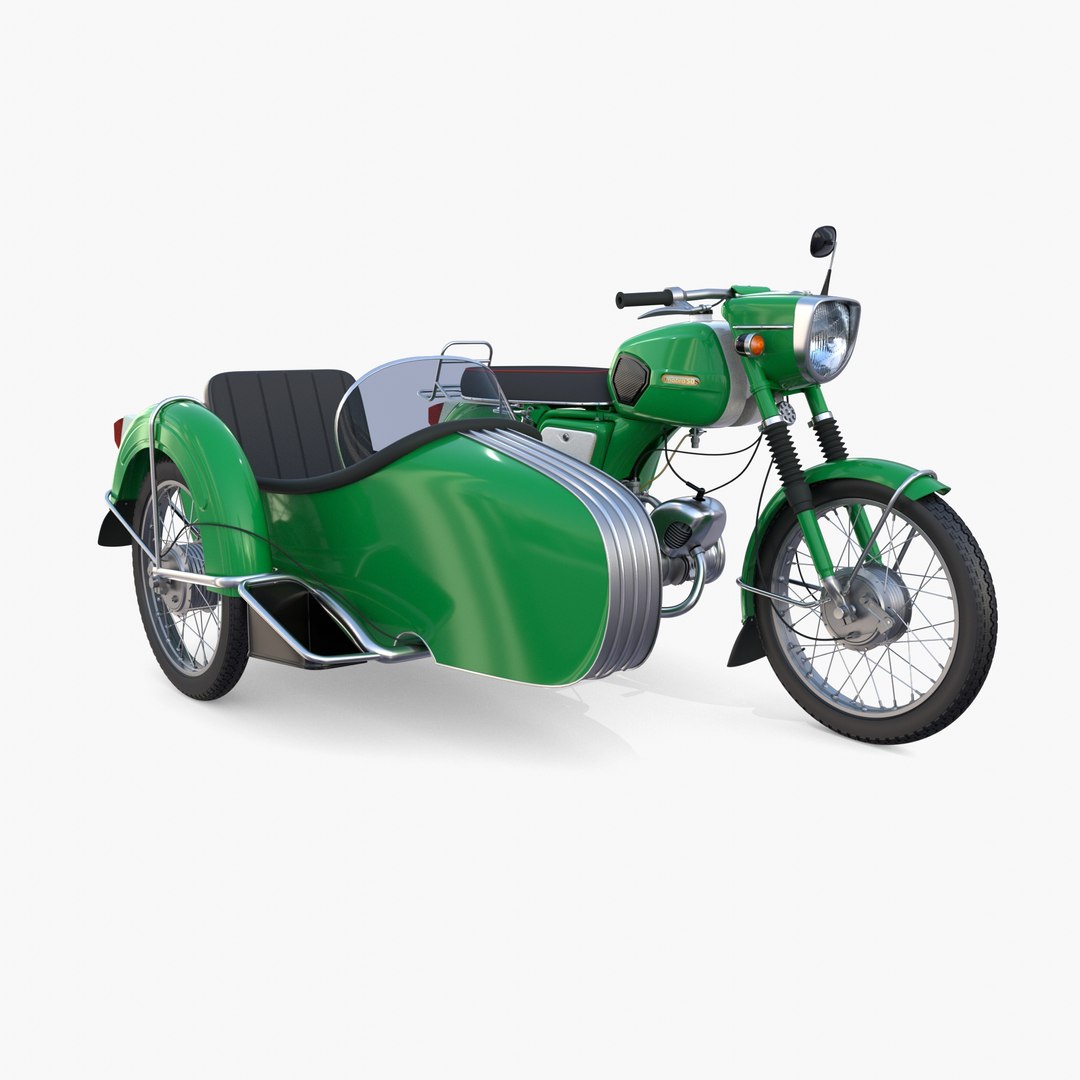 Mobra 50 W Sidecar Green 3D Model - TurboSquid 1835143