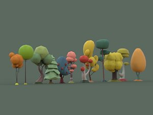 3d toon tree