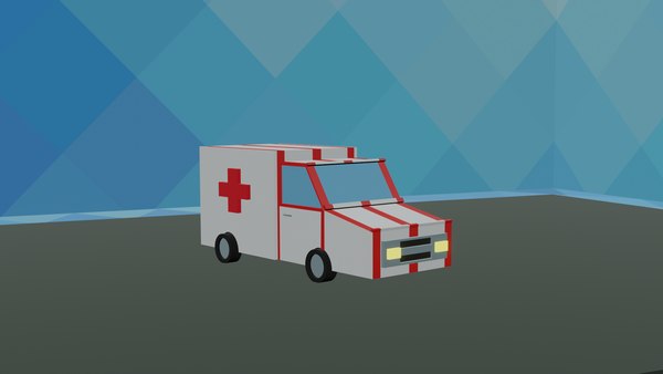 3D cars ambulance engine model - TurboSquid 1542356