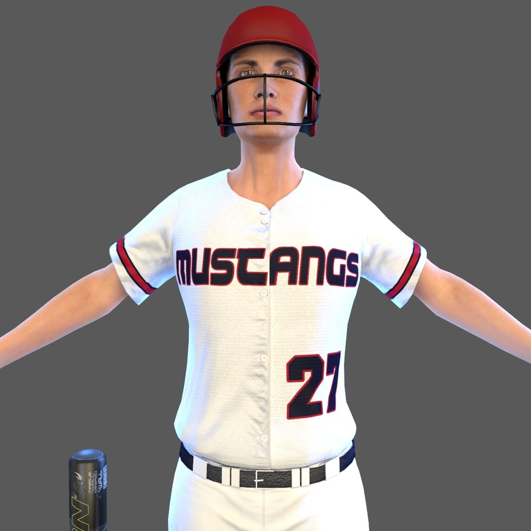 Softball Bat Ball 3D Model - TurboSquid 1470675