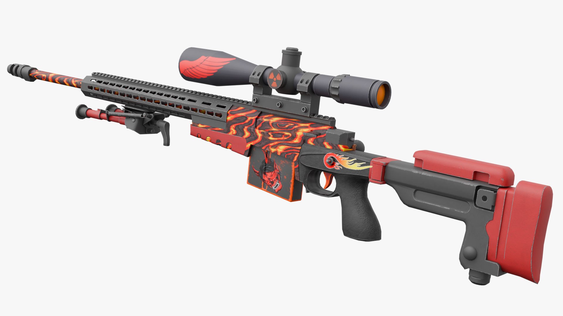 Modern Sniper Rifle 3D - TurboSquid 2215144