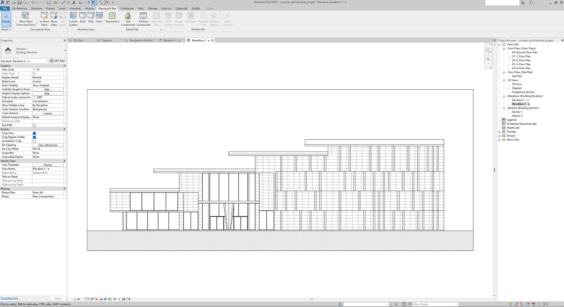 3D Museum Building Revit Project 3D Model Model - TurboSquid 2083924