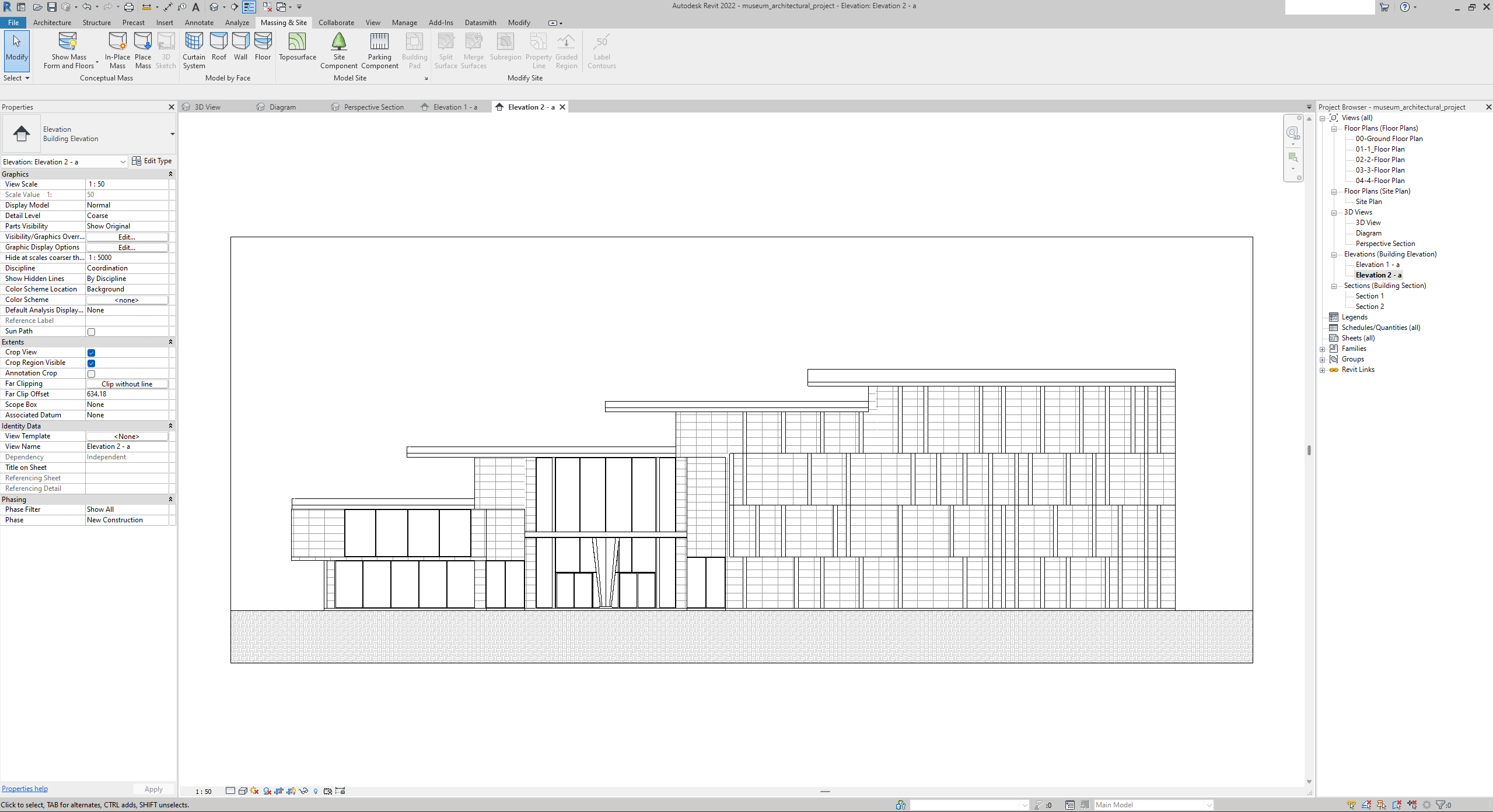 modelo 3d Proyecto Revit del edificio del museo modelo 3d - TurboSquid ...
