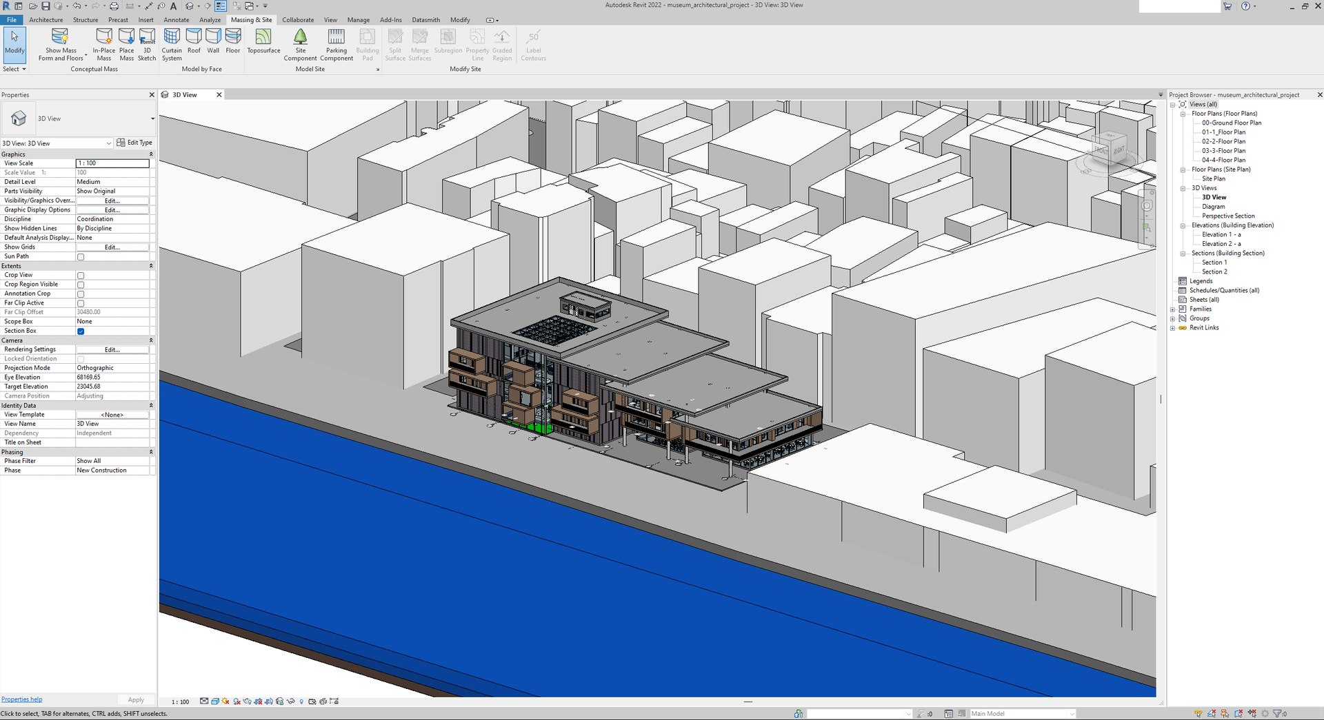 3D Museum Building Revit Project 3D Model Model - TurboSquid 2083924