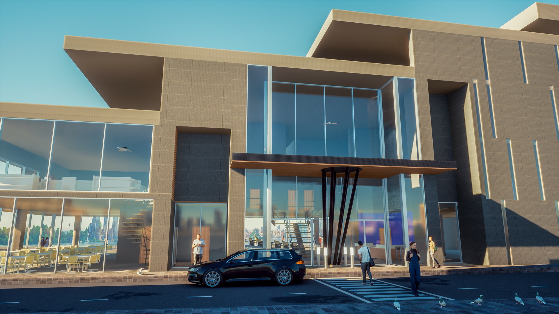 3D Museum Building Revit Project 3D Model Model - TurboSquid 2083924