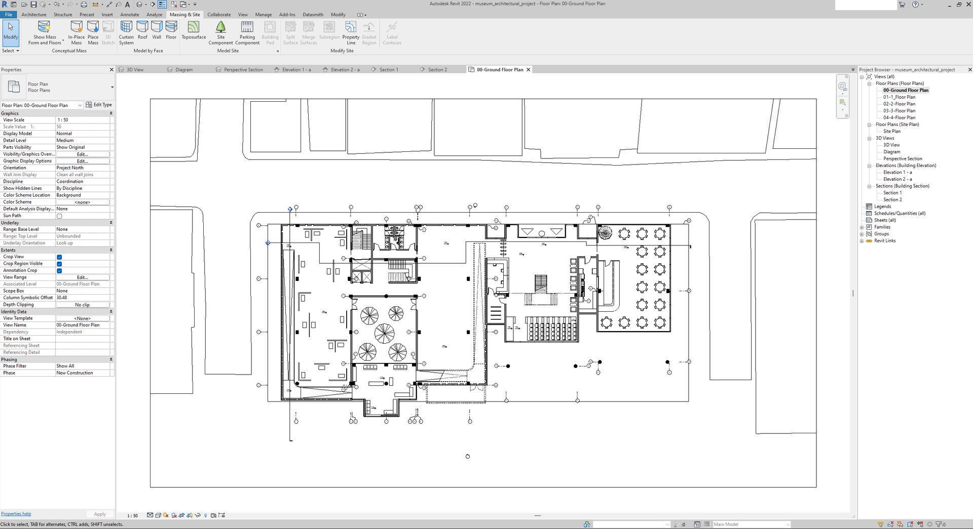 3D Museum Building Revit Project 3D Model Model - TurboSquid 2083924