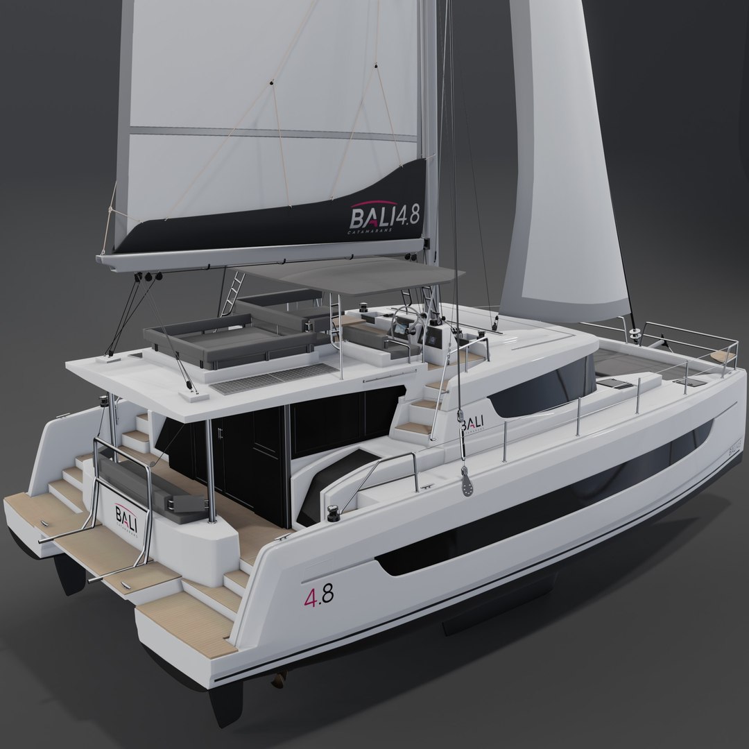 3D Bali 4 8 3D Catamaran - TurboSquid 2321094