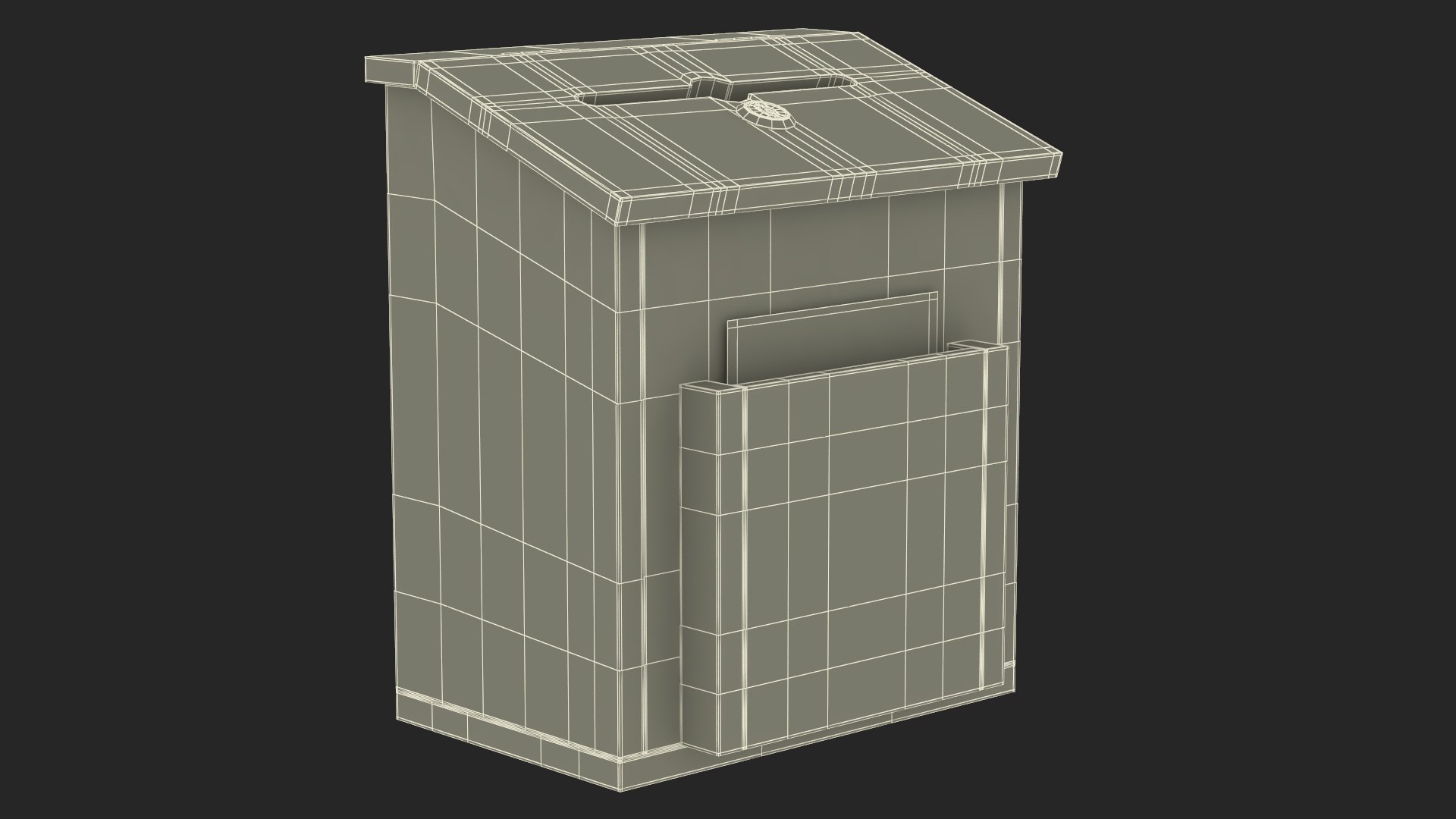 Natural Pinewood Ballot Comment Box With Card 3D Model - TurboSquid 2209232
