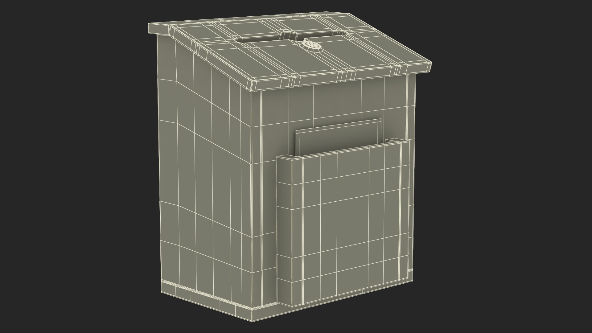 Natural Pinewood Ballot Comment Box With Card 3D Model - TurboSquid 2209232