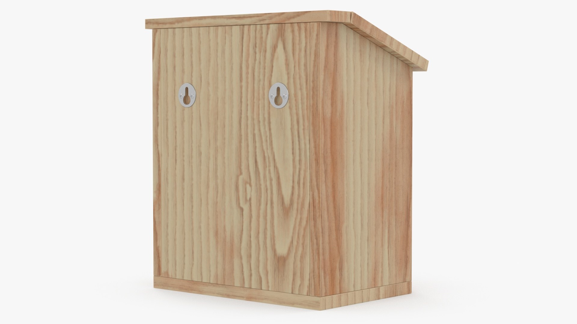 Natural Pinewood Ballot Comment Box With Card 3D Model - TurboSquid 2209232