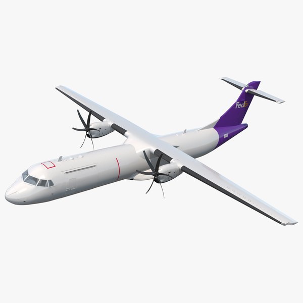 FedEx Air Logistics Samolot ATR 72 w locie Model 3D - TurboSquid 2431425