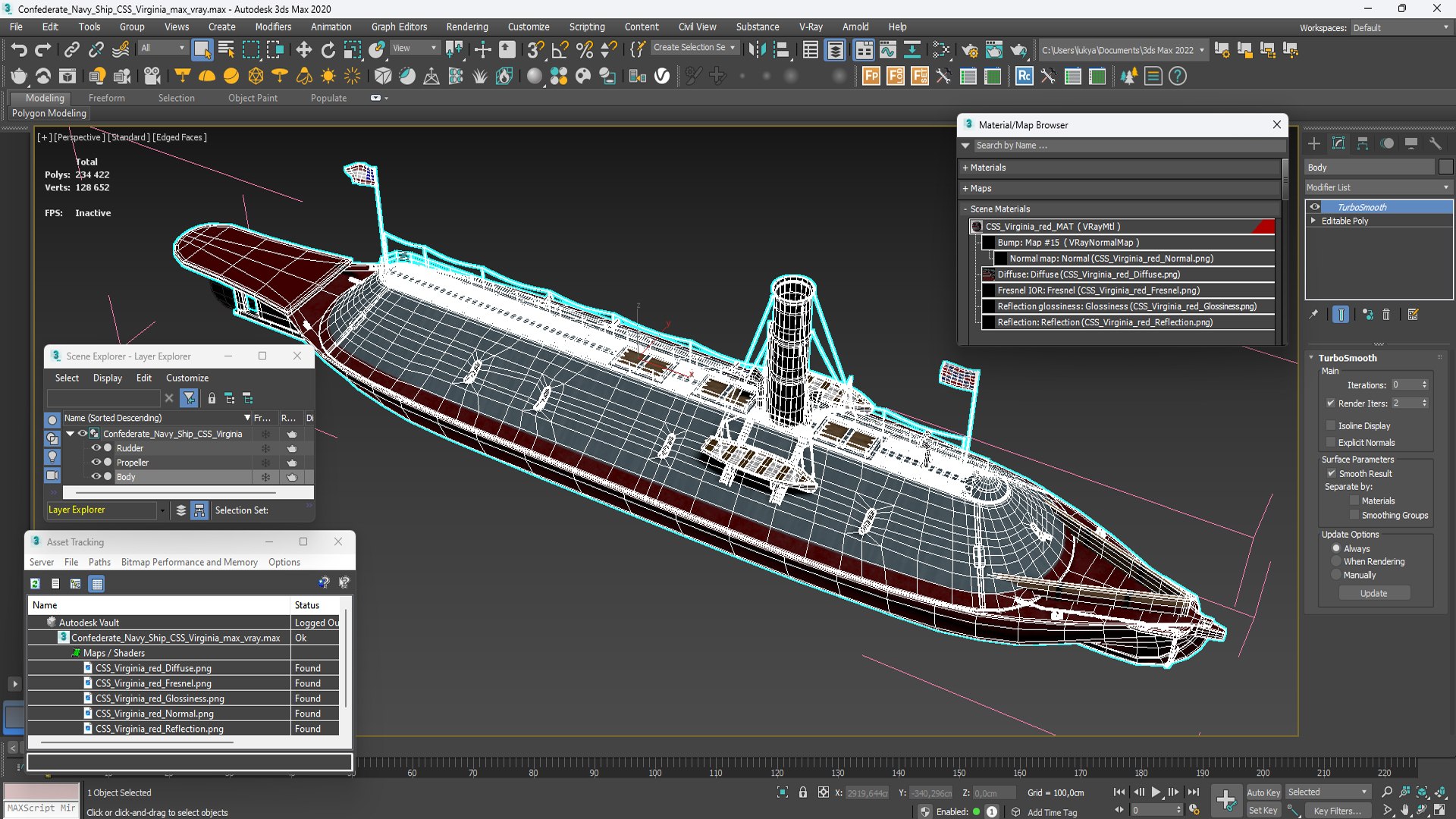 3D CSS Virginia Model - TurboSquid 2371745