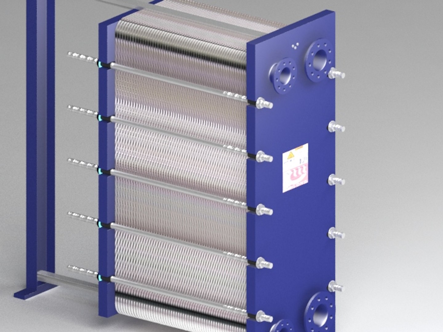 3d plate type heat exchanger