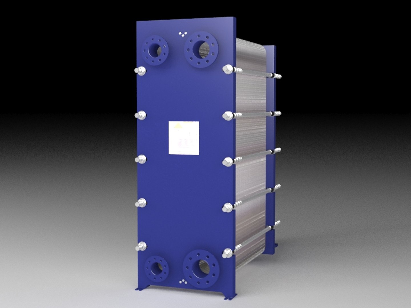 3d plate type heat exchanger