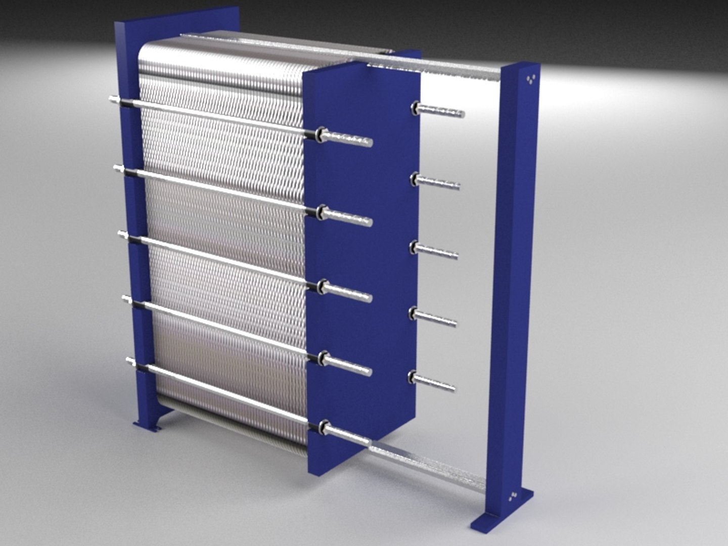 3d plate type heat exchanger