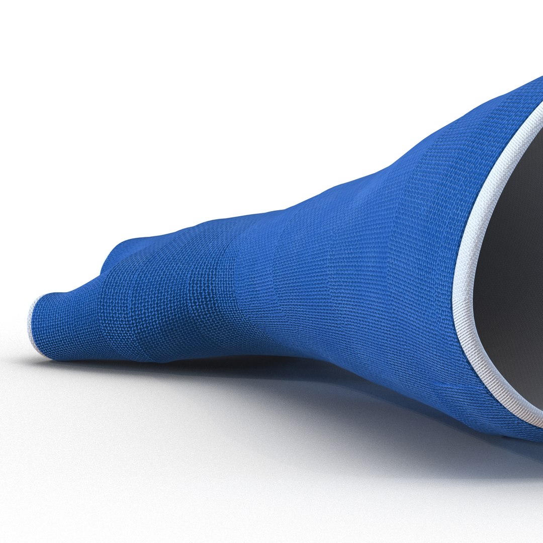 3d blue fiberglass cast arm