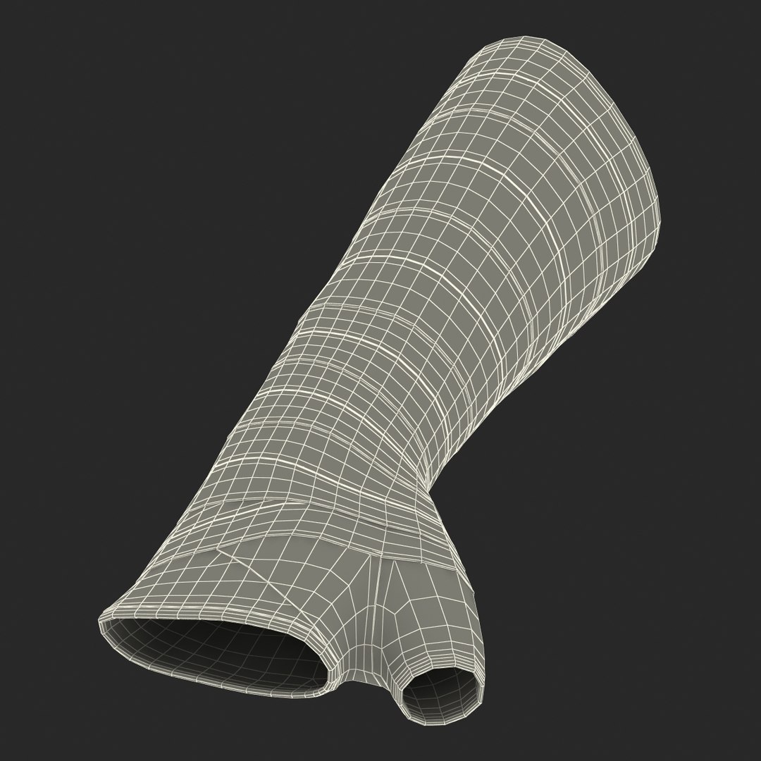 3d Blue Fiberglass Cast Arm
