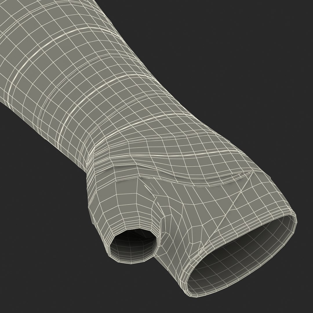 3d Blue Fiberglass Cast Arm