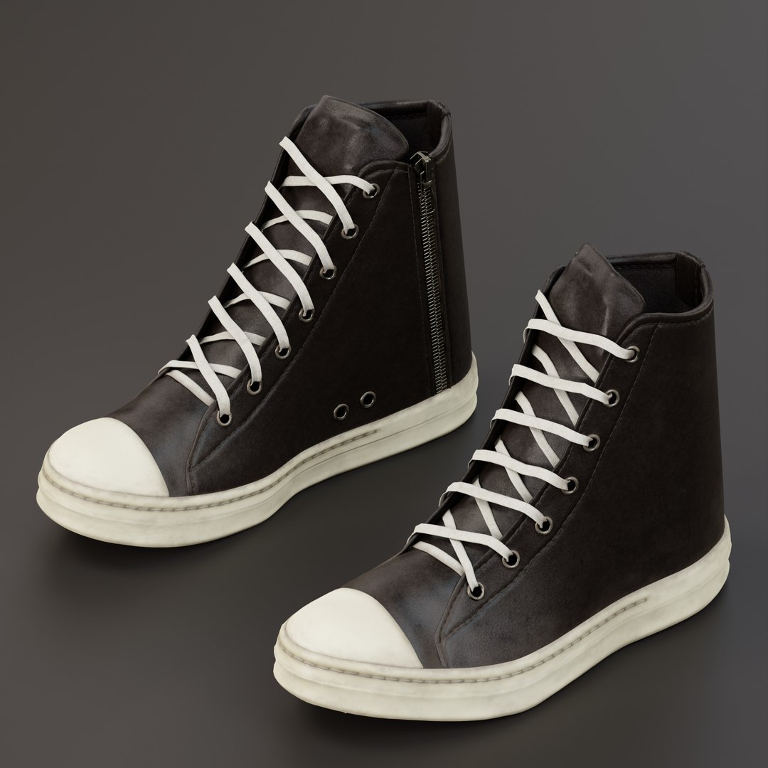 Leather Sneakers Model - TurboSquid 1974119