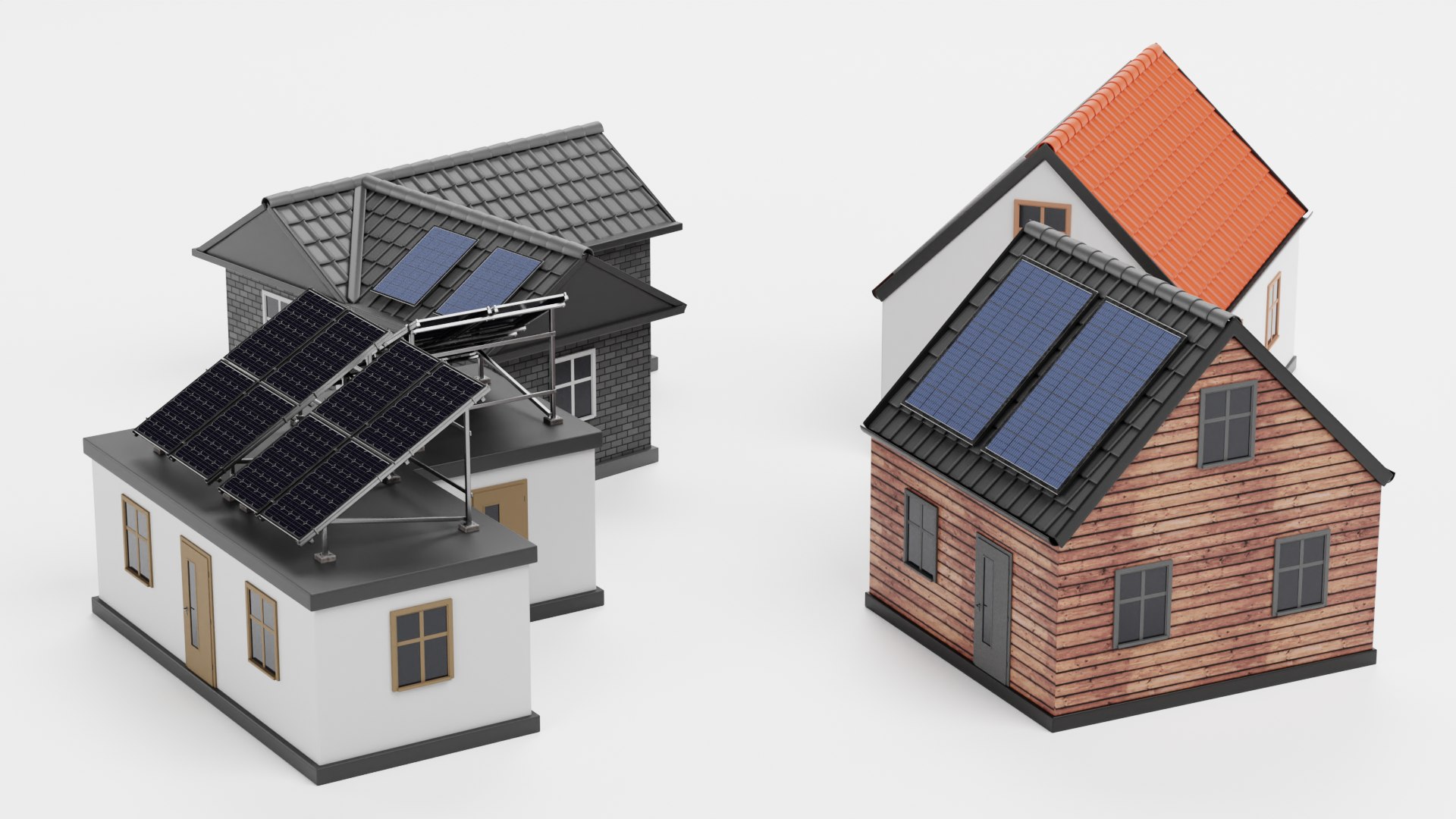 Solar Houses Blend 3D Model - TurboSquid 1916858