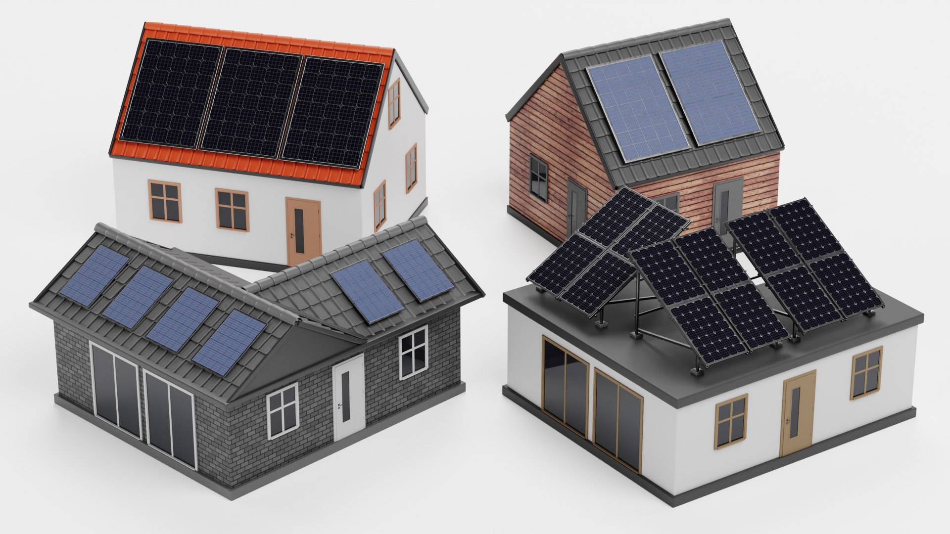Solar Houses Blend 3D Model - TurboSquid 1916858