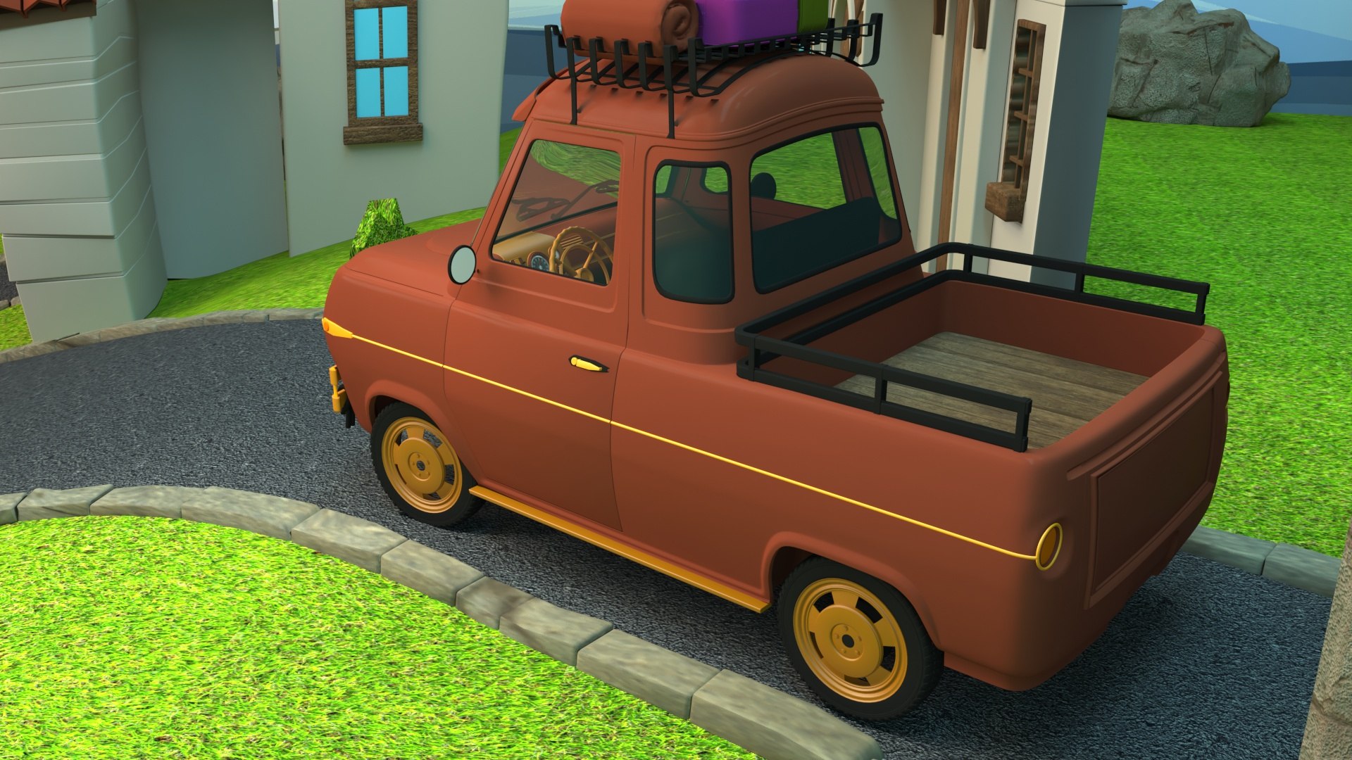 Cartoon Scene - Tv Studio - Miniature scene model - TurboSquid 1865132