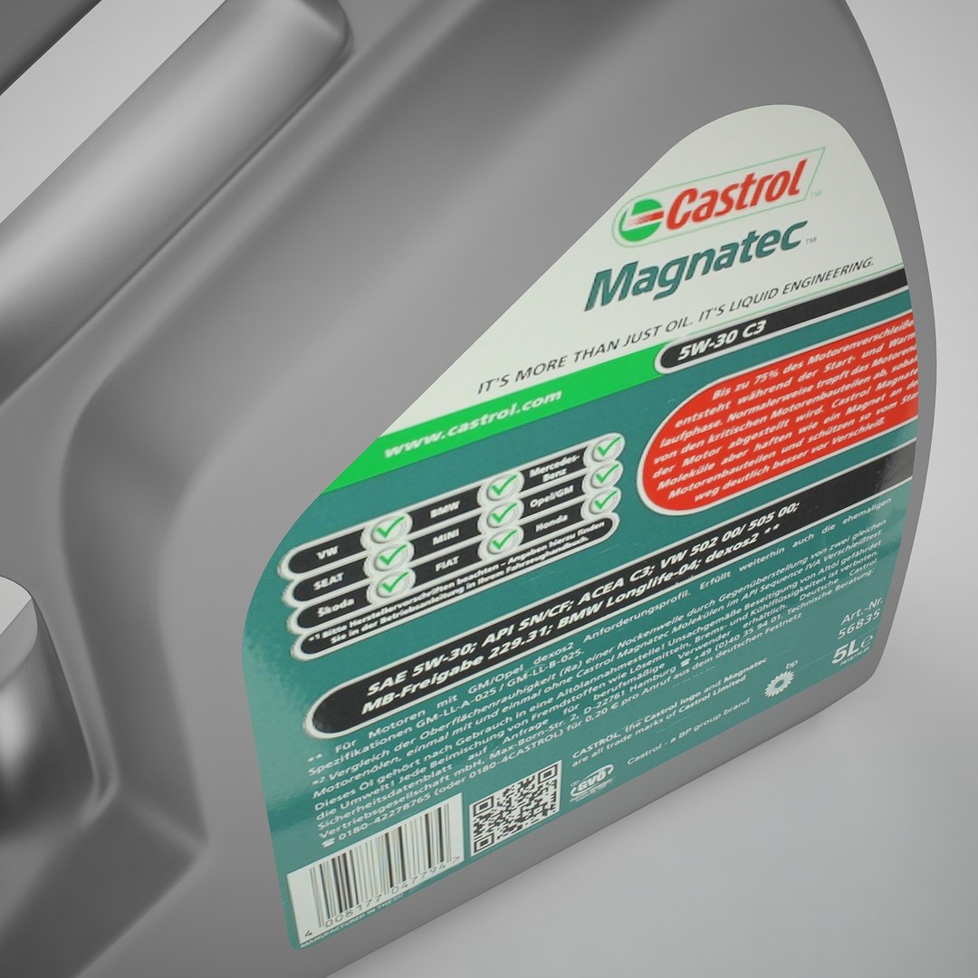 3d Castrol Magnatec Oil Model