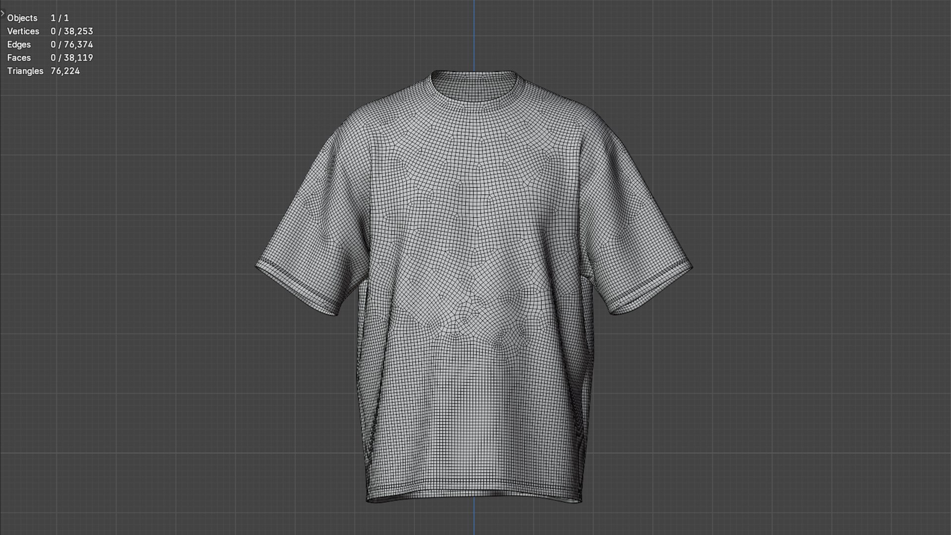 Oversized T-Shirt Model - TurboSquid 2281862