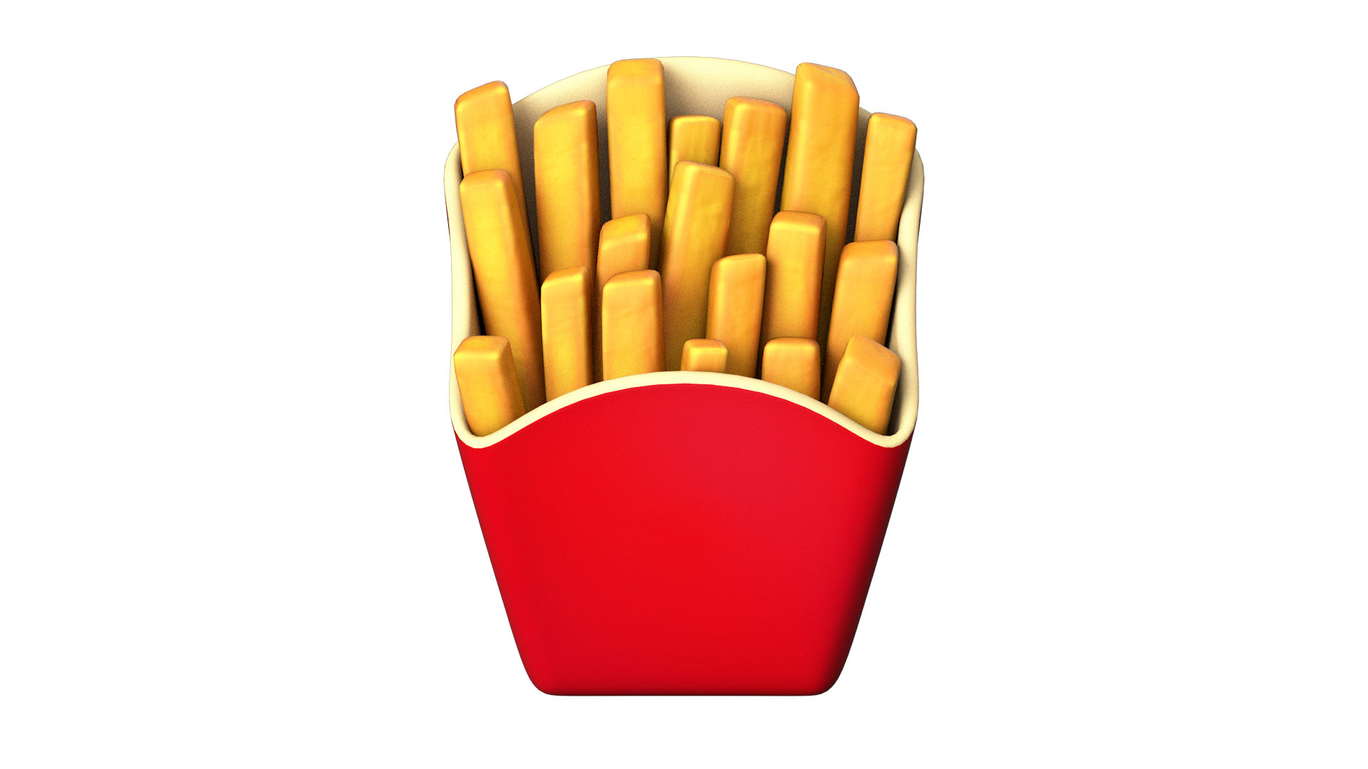 Cartoon Fries 3D - TurboSquid 2054675