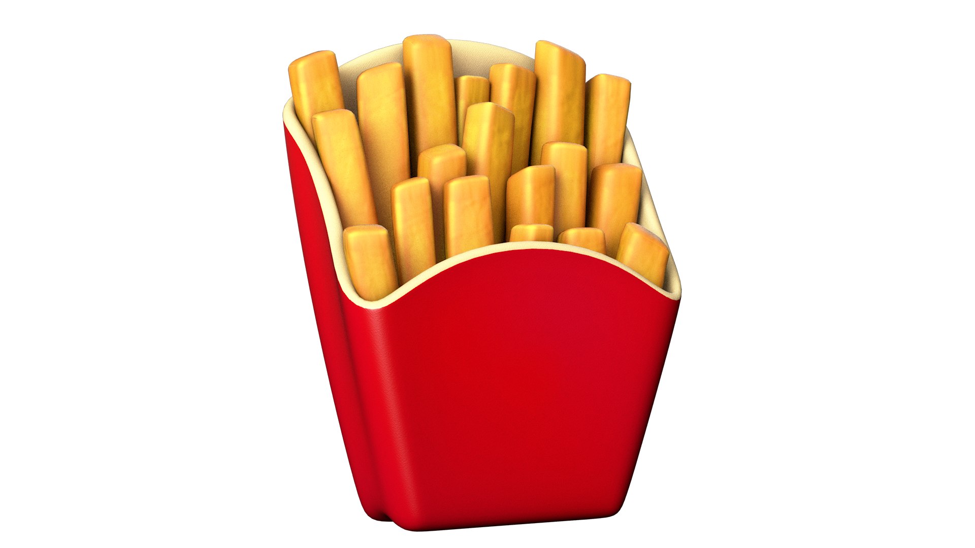 Cartoon Fries 3D - TurboSquid 2054675