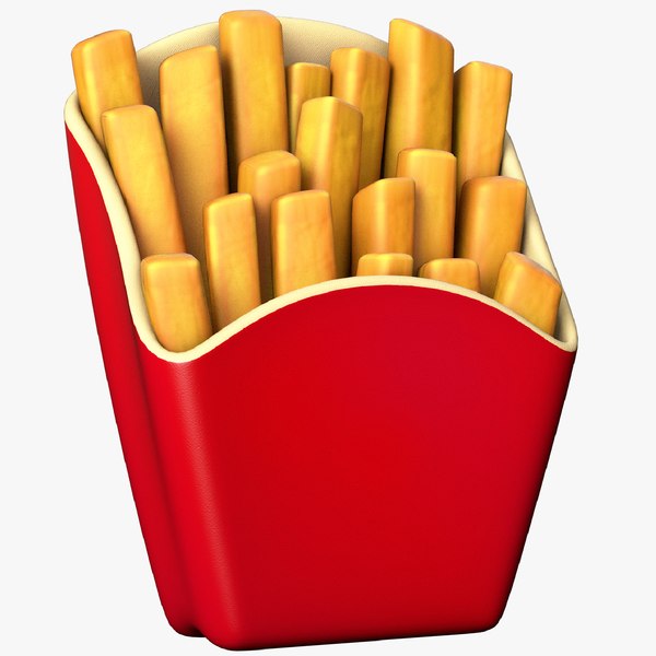 modelo 3d Cartoon Fries - TurboSquid 2054675