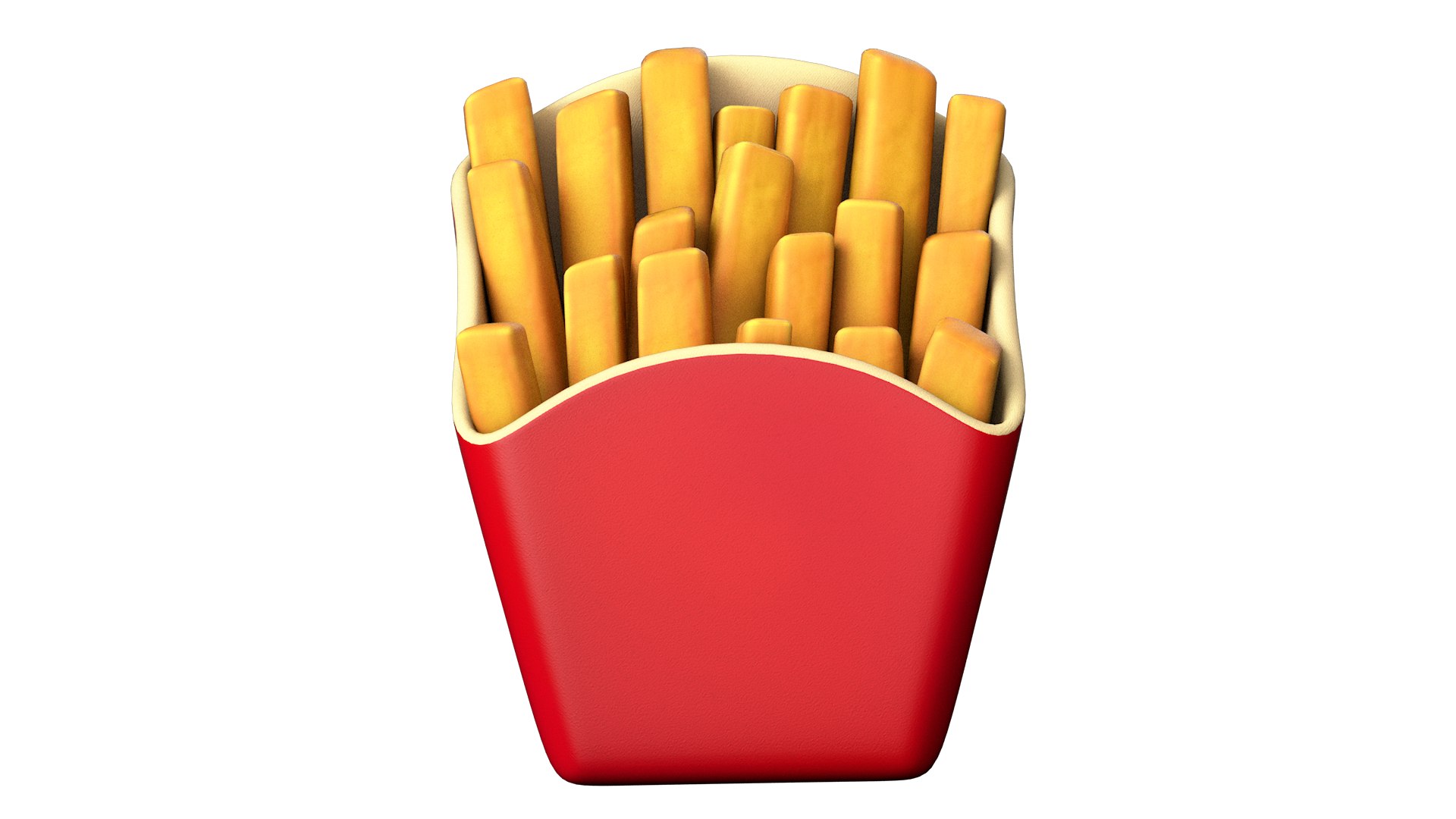 Cartoon Fries 3D - TurboSquid 2054675