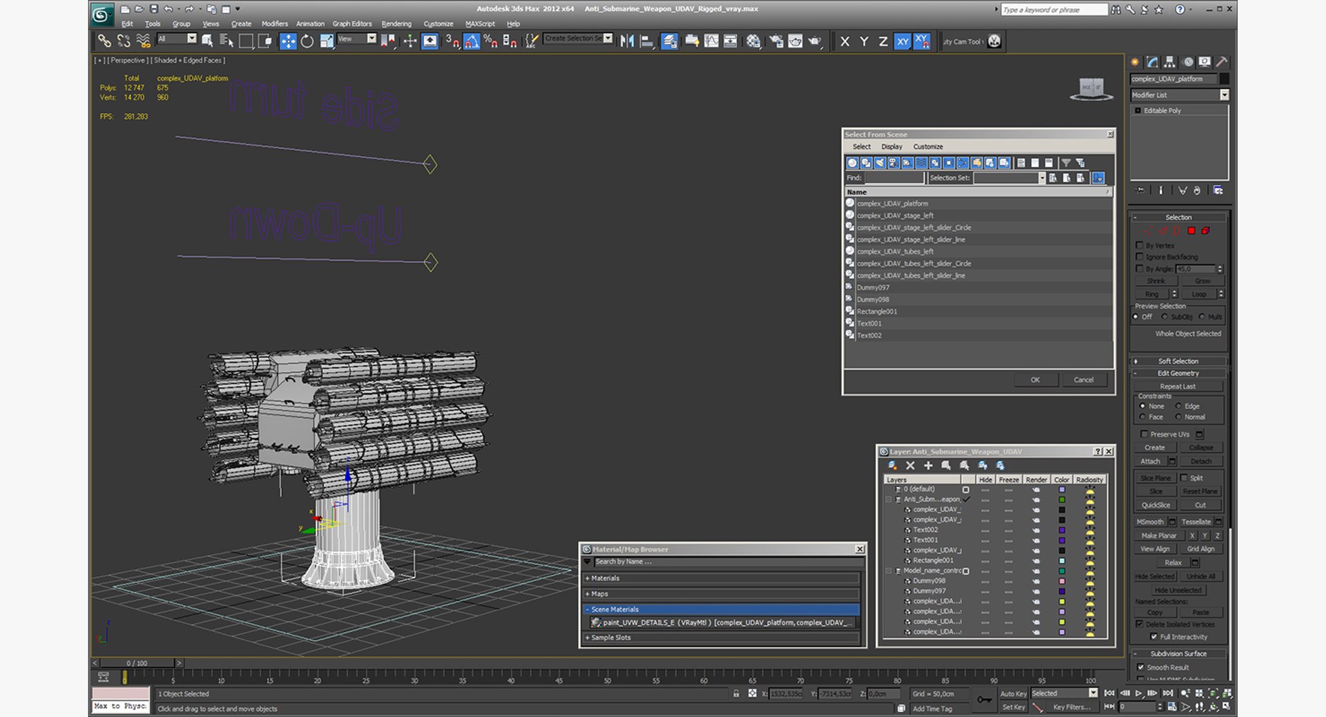 Anti Submarine Weapon Udav Model - TurboSquid 1291410