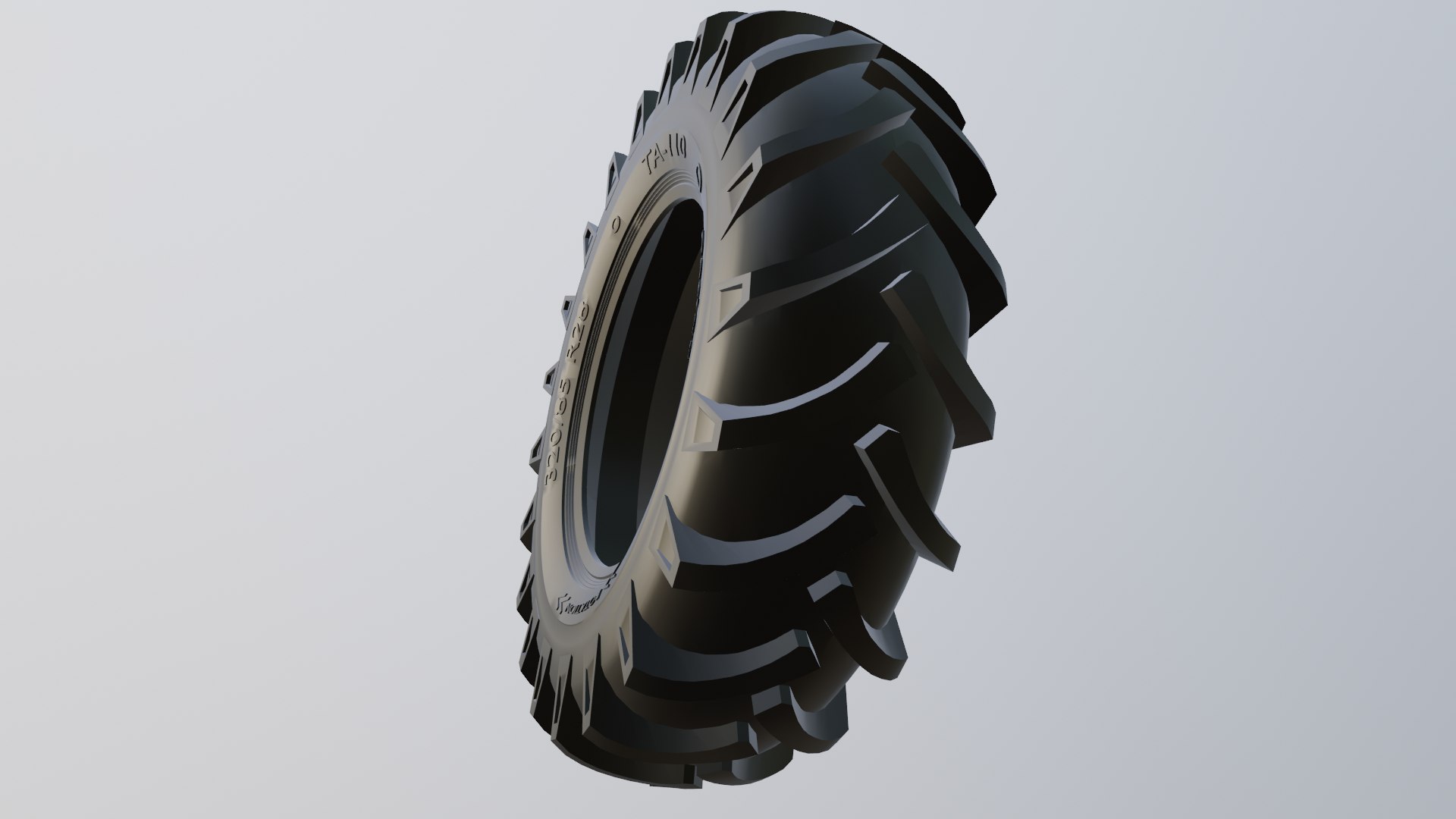 3D Tractor Tire Model - TurboSquid 1887448