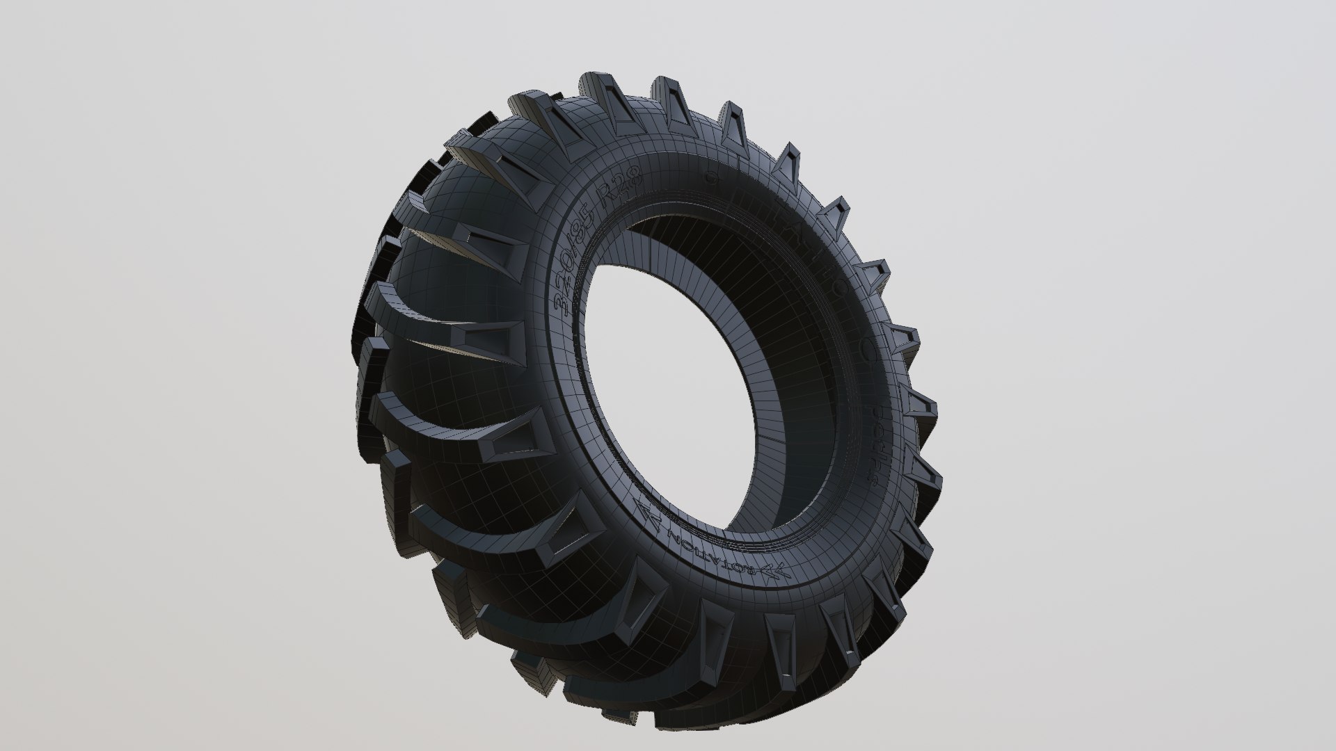 3D Tractor Tire Model - TurboSquid 1887448