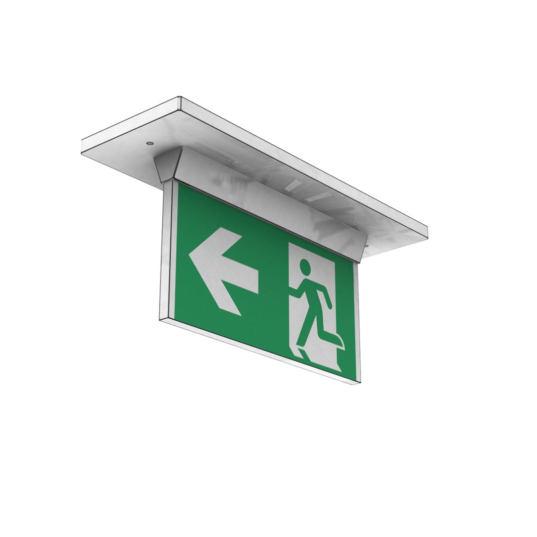 Exit Sign Model - TurboSquid 2147094