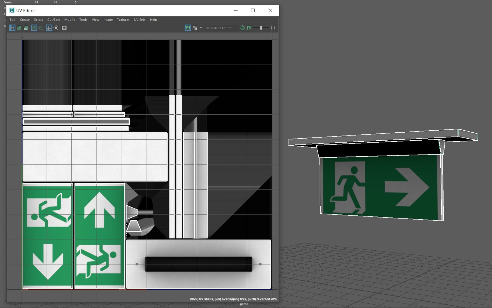 Exit Sign Model - TurboSquid 2147094