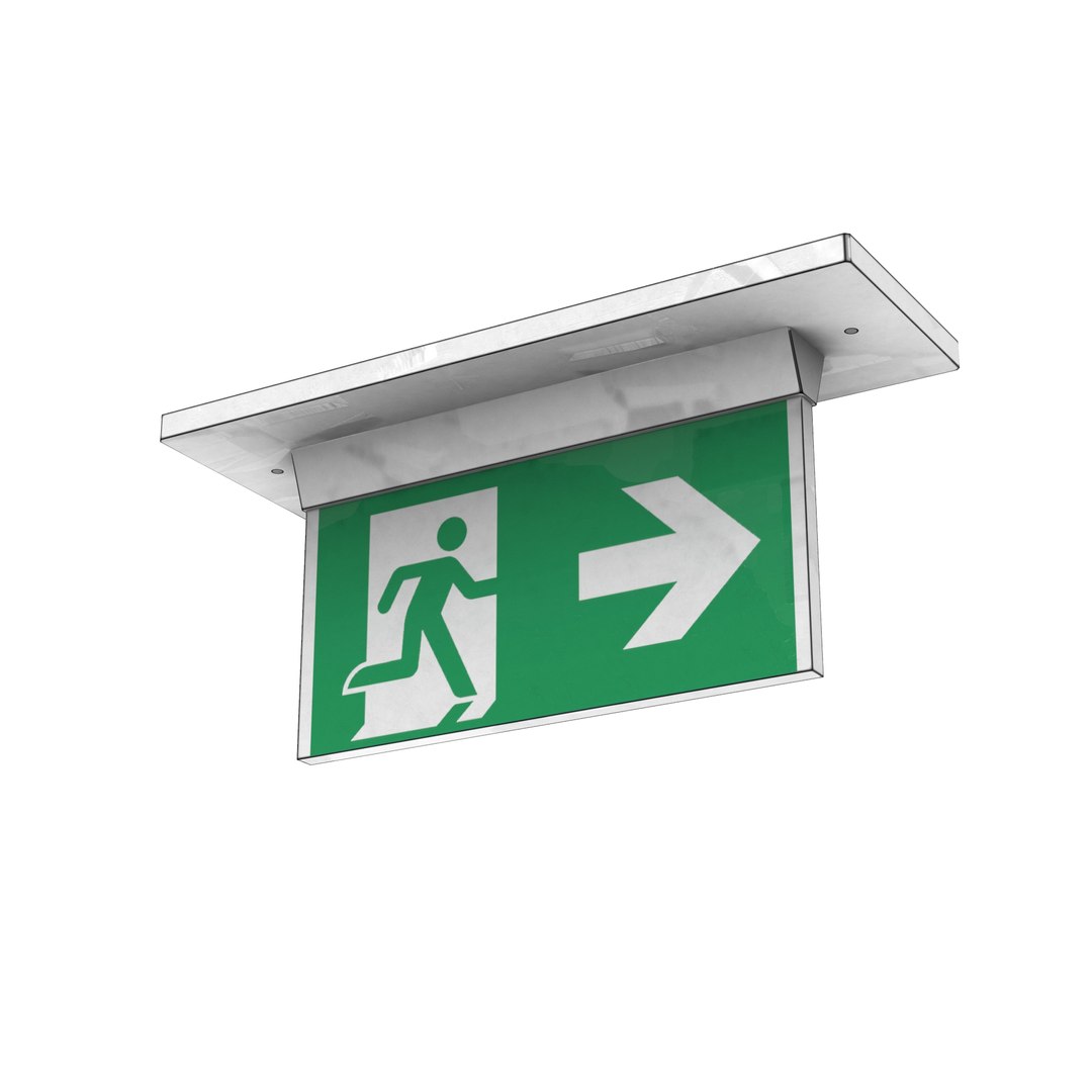 Exit Sign Model - TurboSquid 2147094