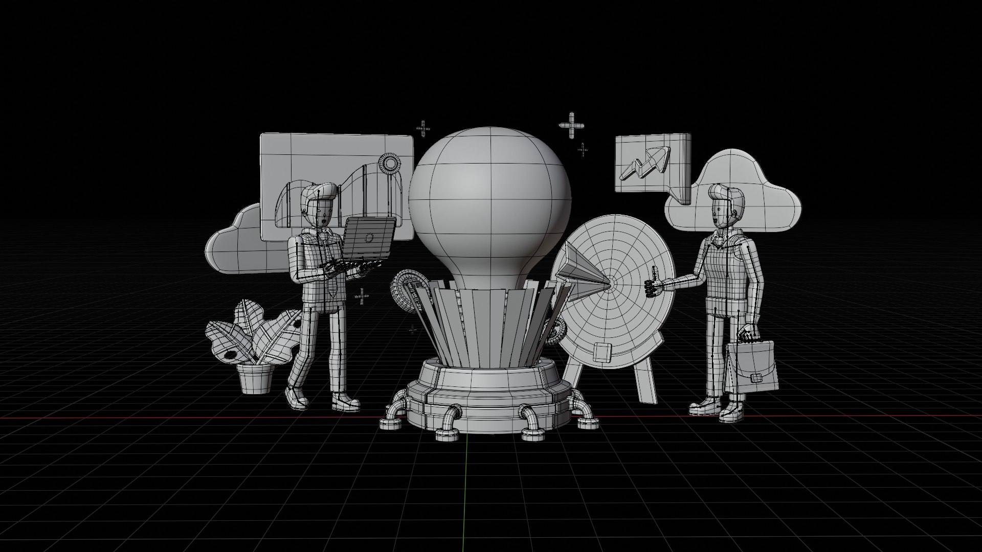 Work Efficiency 3D Model - TurboSquid 2249082