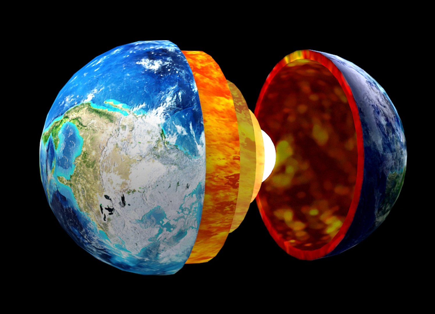 3D Crust Mantle Earth Profile Model - TurboSquid 1614442