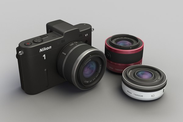 new nikon v1 lens 3d model